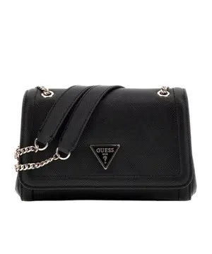 Guess Flap Mini Crossbody Bag - Black