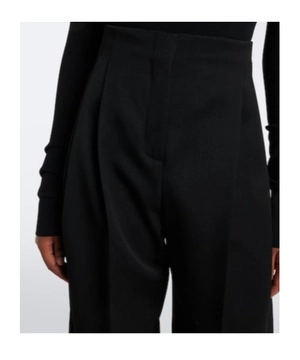 MUGLER Pleated Virgin Wool Wide-leg Pants