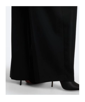 MUGLER Pleated Virgin Wool Wide-leg Pants