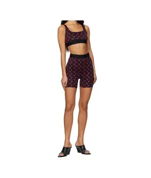 MARINE SERRE Sense Exclusive Recycled Moon Jersey Sport Bra