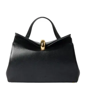Jacquemus The Small Valérie Grained Leather Tote Bag - Black