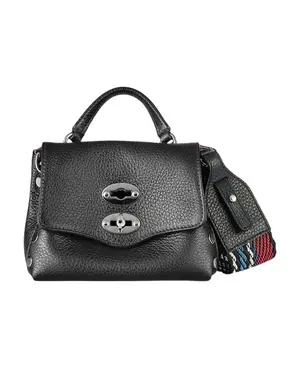 ZANELLATO Logo Shoulder Bag - Black