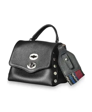 ZANELLATO Logo Shoulder Bag - Black