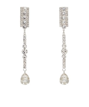 Magda Butrym Crystal-embellished Drop Earrings - White