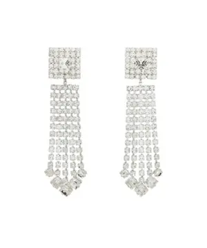 Magda Butrym Crystal-embellished Drop Earrings - White