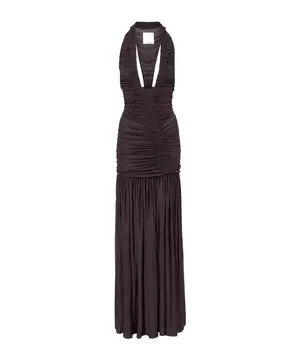 Christopher Esber Pleated Backless Dress - Black
