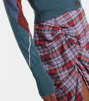 VIVIENNE WESTWOOD Argyle Wool And Cotton Cardigan