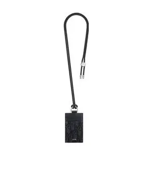 Dior D-touch Vertical Card Holder - Black