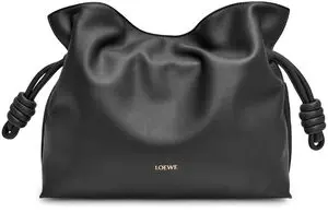 Loewe Medium Flamenco Clutch In Nappa Calfskin - Black