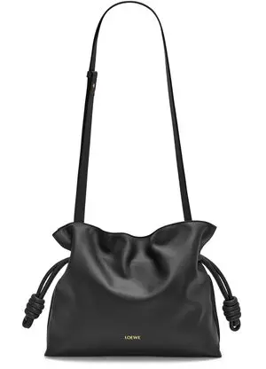 Loewe Medium Flamenco Clutch In Nappa Calfskin - Black