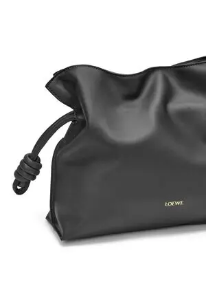Loewe Medium Flamenco Clutch In Nappa Calfskin - Black