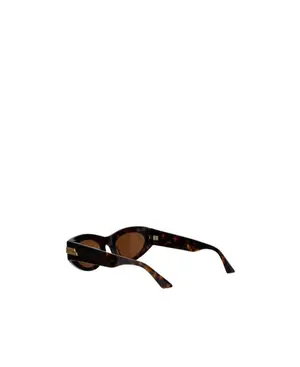 Bottega Veneta Oval Frame Sunglasses