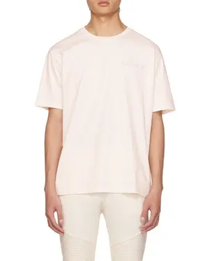 Balmain Cotton T-shirt With Small Logo