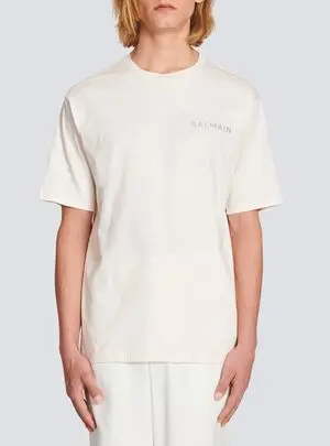 Balmain Cotton T-shirt With Small Logo