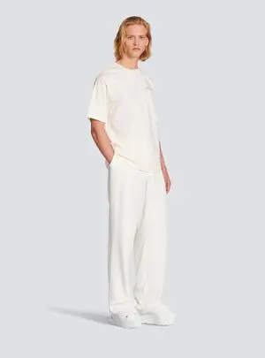Balmain Cotton T-shirt With Small Logo