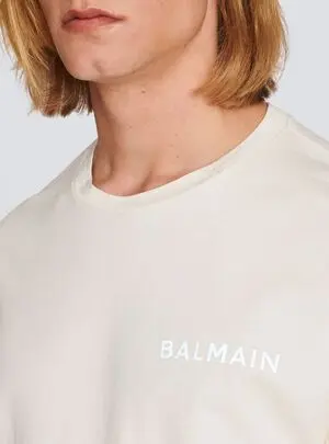 Balmain Cotton T-shirt With Small Logo