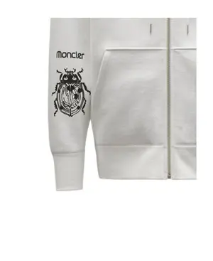 Moncler Oversized Zip-up Hoodie With Graphic Details