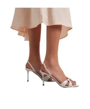AQUAZZURA Leather Slingback Sandals