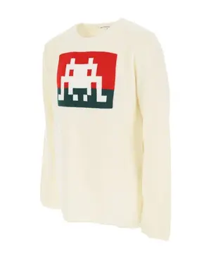 Comme Des Garçons Round-neck Knitted Pullover
