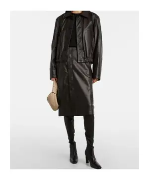 LEMAIRE Leather Midi Skirt