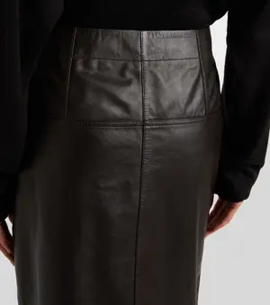 LEMAIRE Leather Midi Skirt