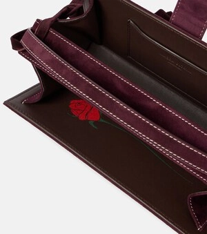 Magda Butrym Apolonia Small Suede Clutch - Brown