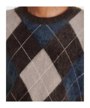 LISA YANG Margy Argyle Cashmere Sweater