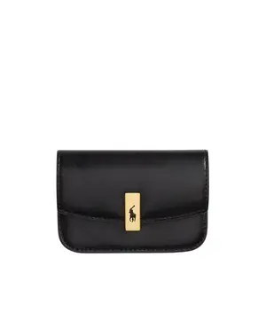 Polo Ralph Lauren Logo-plaque Leather Wallet - Black