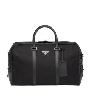 Prada Logo Travel Bag - Black