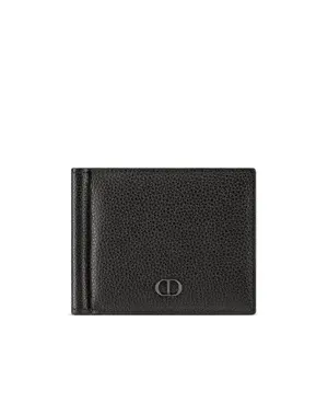 Dior Wallet With Bill Clip - Black