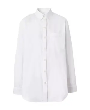 Burberry Button Long-sleeved Shirt - White