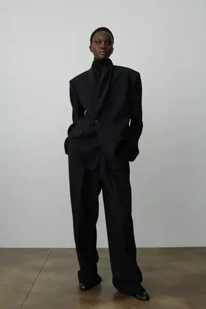 THE ROW Double-breasted Tuxedo Suit Coat