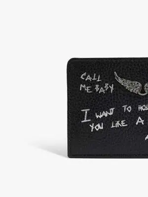 Zadig&Voltaire Zv Pass Graffiti Card Holder