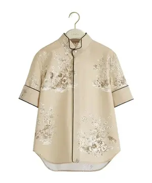 Dior Dioriviera Short-sleeved Blouse - Nude