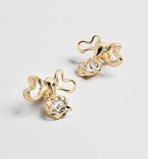 Dior Twisted Bow Earrings