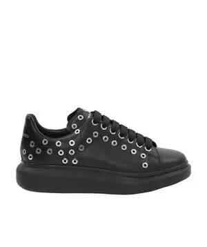 Alexander McQueen Oversized Eyelet Detail Sneakers - Black