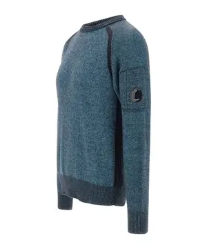 C.P. COMPANY Lens Appliqué Crew Neck Knitwear