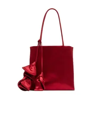 Magda Butrym Julia Satin Shoulder Bag - Red