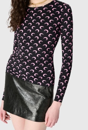 MARINE SERRE Moon Printed Crewneck T-shirt