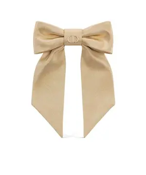 Dior Large Twist Bow With Cd Detail - Gold