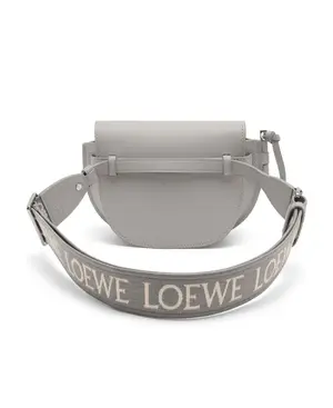 Loewe Mini Gate Dual Bag In Soft Calfskin And Jacquard