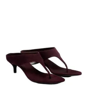 Magda Butrym Suede Thong Sandals - Black