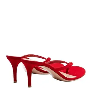 GIANVITO ROSSI Calypso Suede Thong Sandals