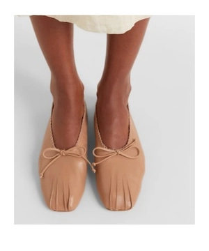 Magda Butrym Leather Ballet Flats