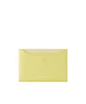Givenchy Day Card Holder In Grained Leather - Yellow