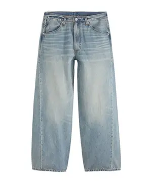 LEVI'S Twisted Baggy Wide Leg Jeans - Gray
