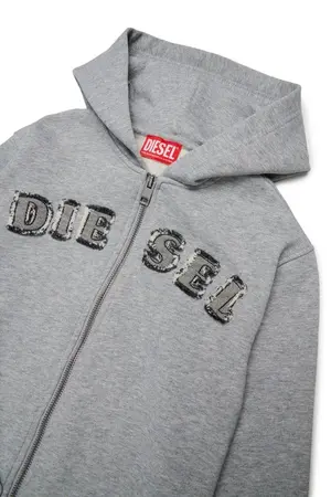 DIESEL® Logo-patch Zip-up Hoodie