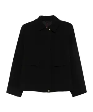 Max Mara Long-sleeve Casual Jacket - Black