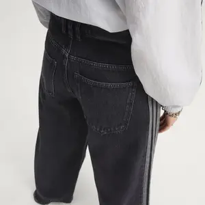 ADIDAS ORIGINALS High-rise Wide-leg Jeans With Side Stripe Detail