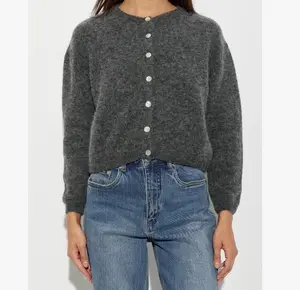 American Vintage Crew Neck Long-sleeved Knitwear - Black